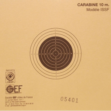 Cibles 10m carab 10x10 - Armurerie Schubnel